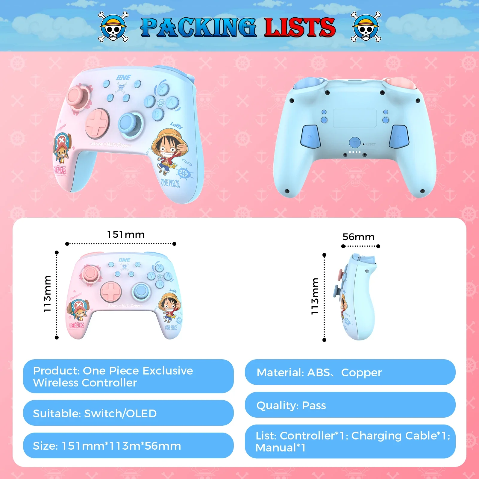 New trend Cartoon Design Wireless Pro Controller Wake up Macro ...