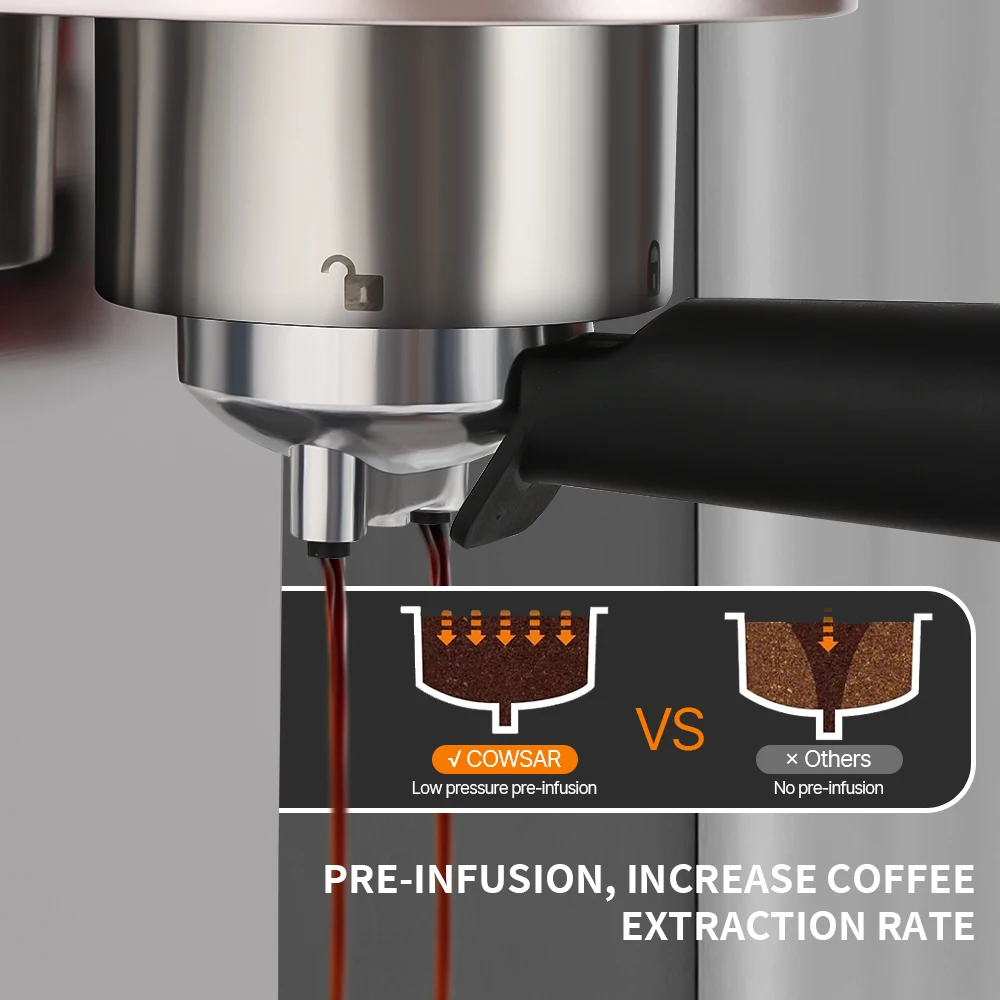 20 Bar Professional Expresso Coffee Maker Personal Espresso Coffee ...