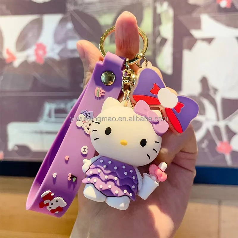 Super Cute Cartoon Kt Cat Doll Keychain Pendant Fashion Couple Bag ...