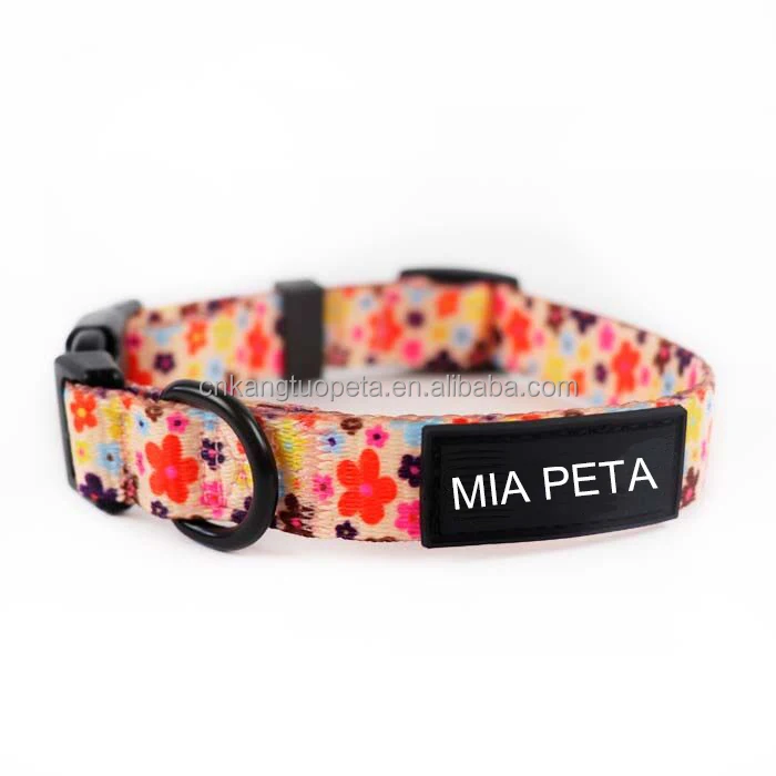 Hot Sale Custom Print Logo Dog Collar and Leash High Quality Custom Pet ...