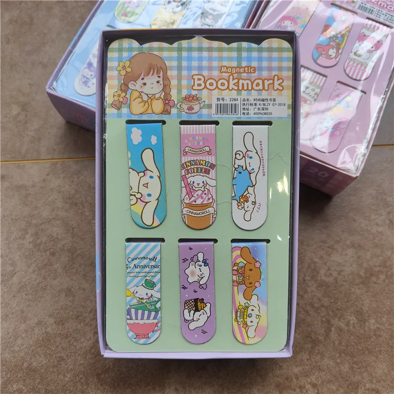 Linda Explosive Cartoon Kuromi Melody Double-sided Magnetic Bookmark ...