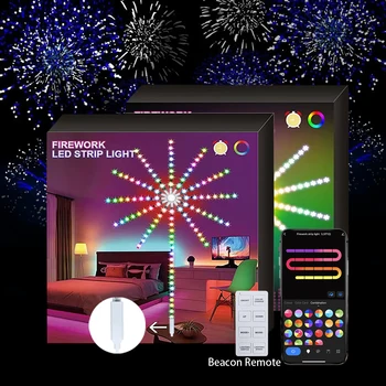 App Control Rgb Smart Firework Led Strip Lights Music Sound Sync Led ...