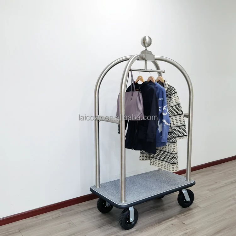 5 Star Hotel Lobby - Laicozy Bellman Trolley & Birdcage Cart