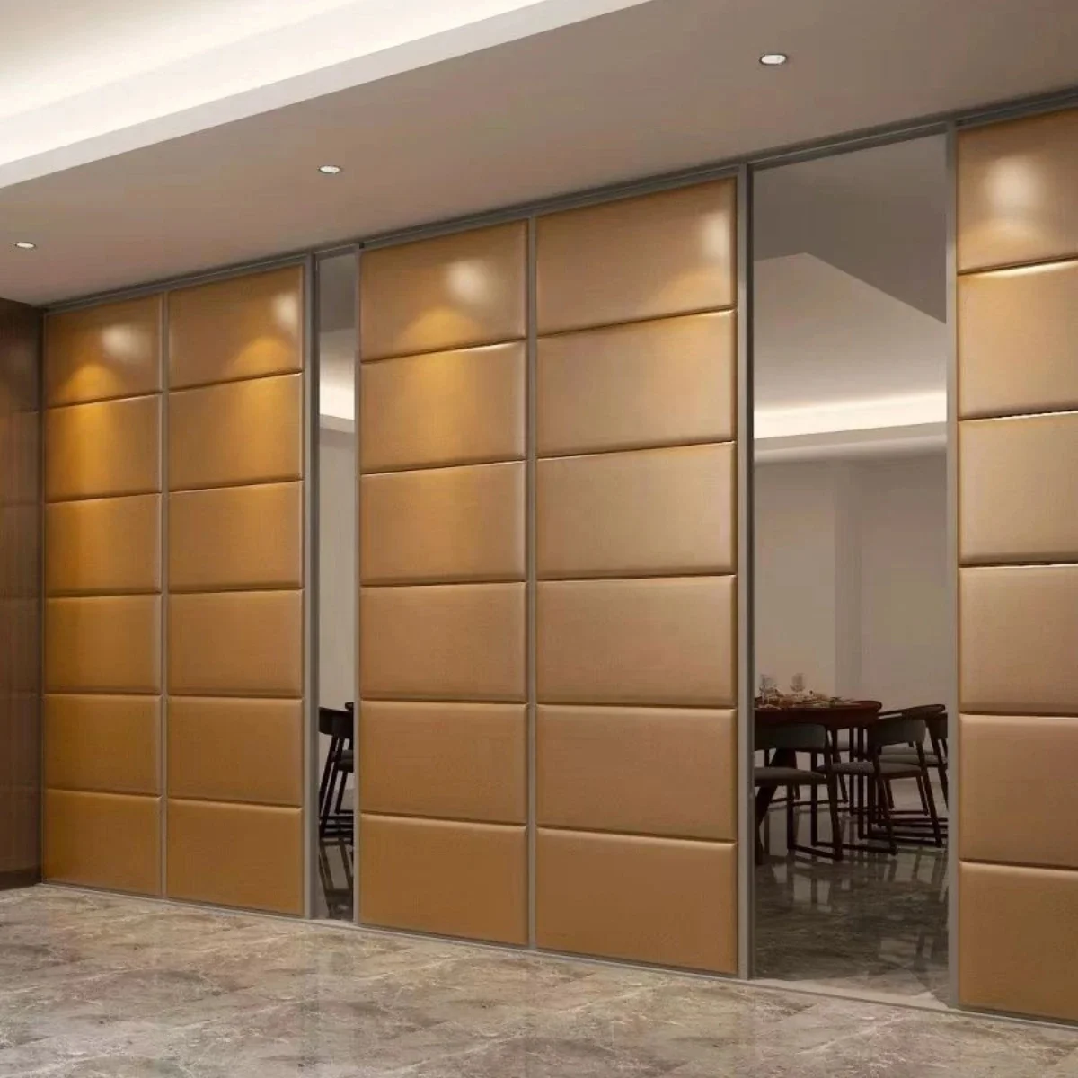 Activity partition wall no ground rail rotating folding new design ...