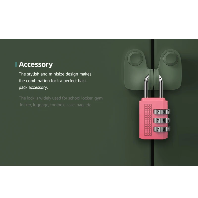 Heavy Duty 3 Digit Combination Lock - Secure Your Locker
