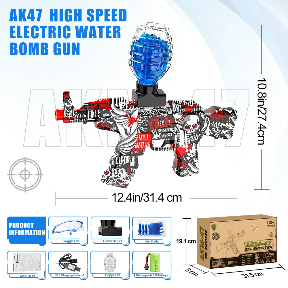 2023 Toy Airsoft Splat Gel Ball Gun Blaster Pistol Electric Rifle ...
