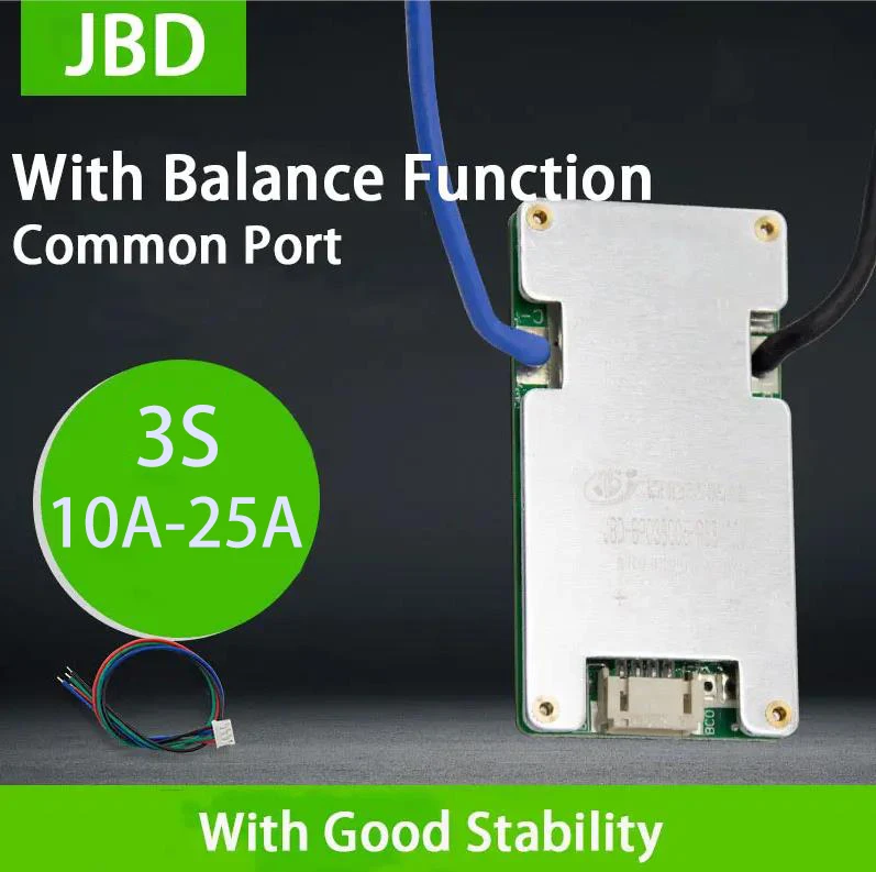 Jiabaida Lithium Battery Management System Bms Lifepo4 3s 12v 10a 15a 20a 25a For Lithium ...