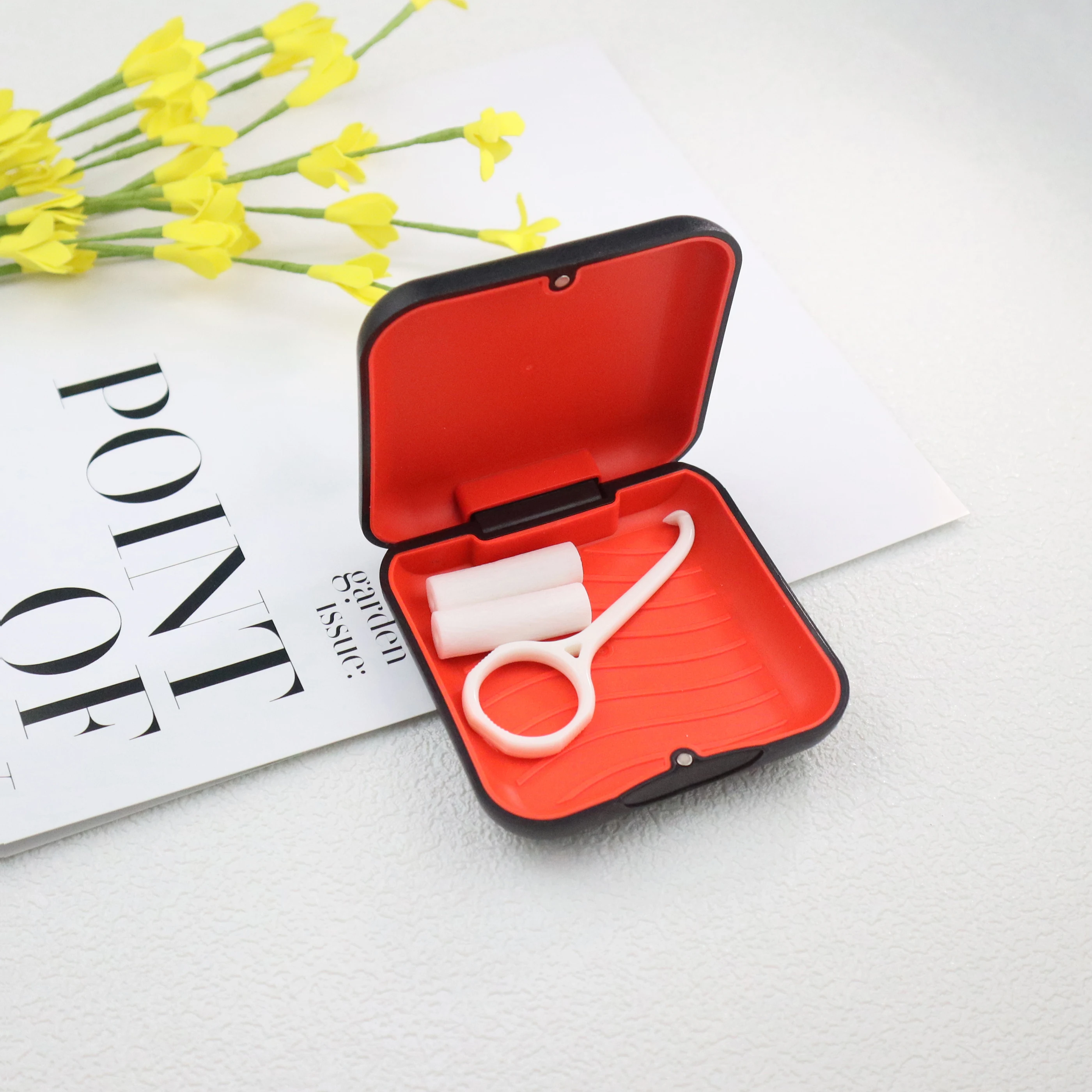 ABS Square Retainer Box With Silicone Rubber Liner New Black Square ...