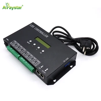 H807sa Dmx512 Led Controller 8 Channel Artnet Protocal Dmx To Spi Rgb Ic Pixel Programmable Led ...