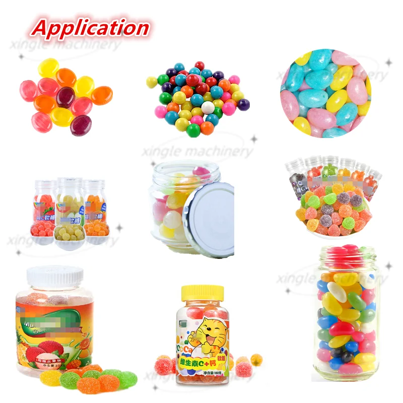 Vibration Gel Soft Sweets Capsule Counter and Bottling Semi Automatic ...