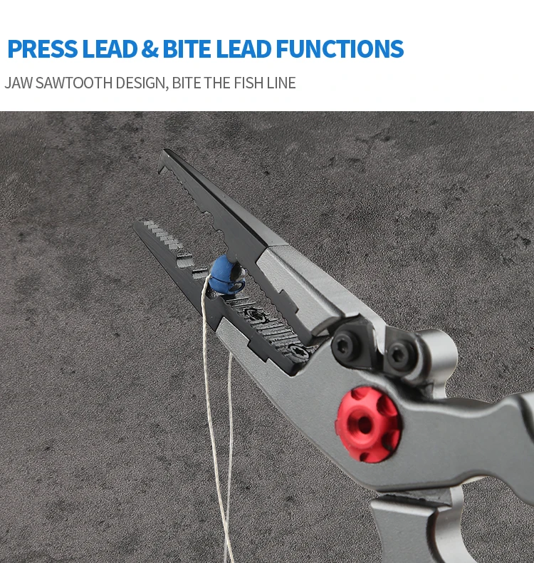 5 Colors Multifunction Fishing Pliers Saltwater Resistant Fishing Tools ...