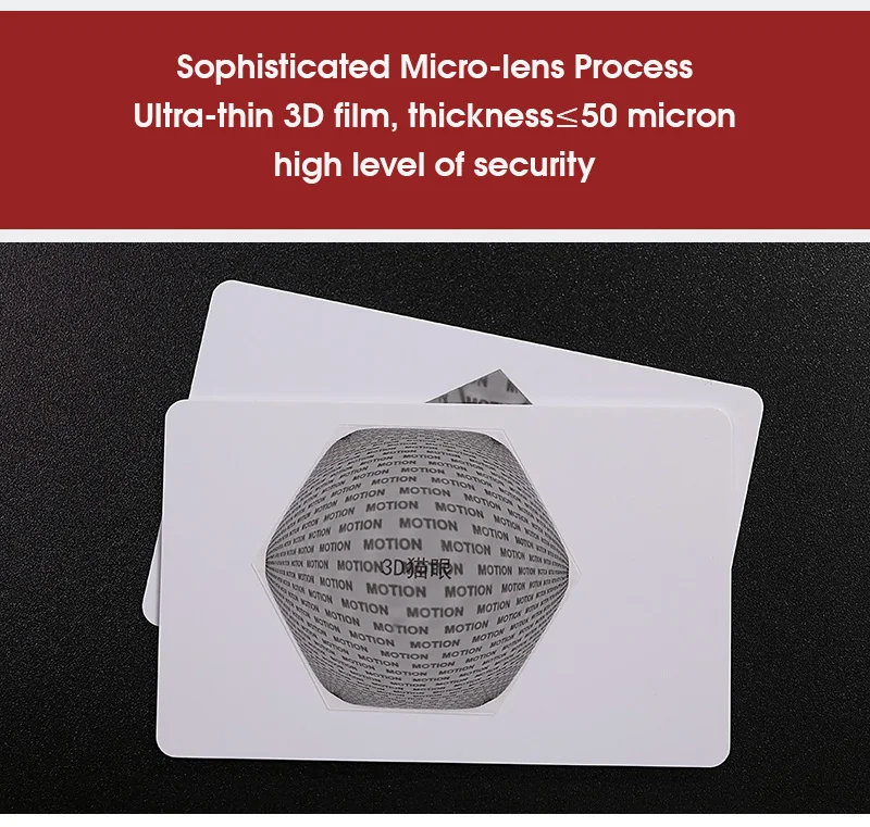 Ultra-thin 3D Micro Optical Security Labels, 3D Micro Optical Anti ...