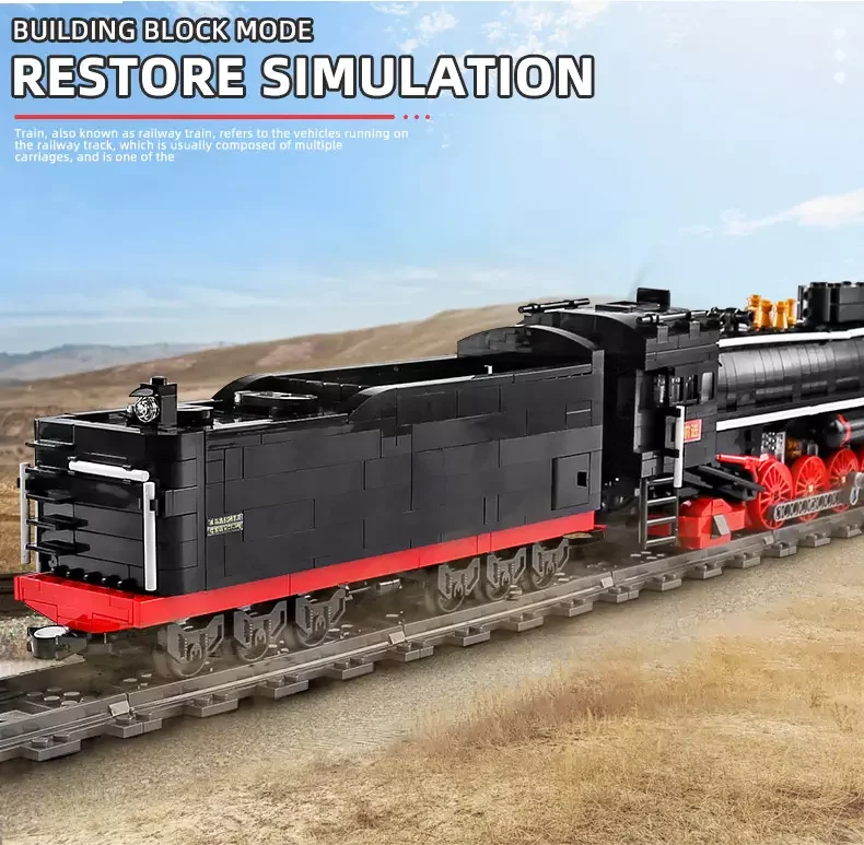 Mould King Steam Locomotive - DIY Electric Train Model