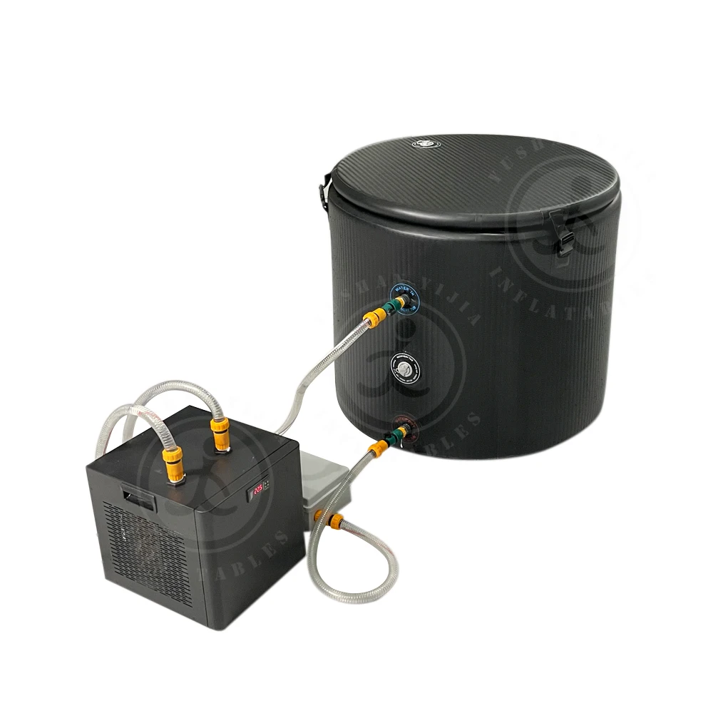 Portable Ice Plunge Bathtub Inflatable Folding Chiller Tub Outdoor ...