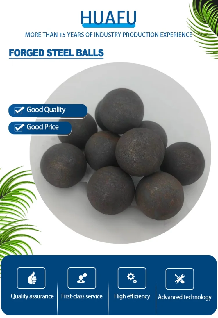 High-Durability HUAFU Forged Steel Grinding Balls 20mm-160mm for Mining ...