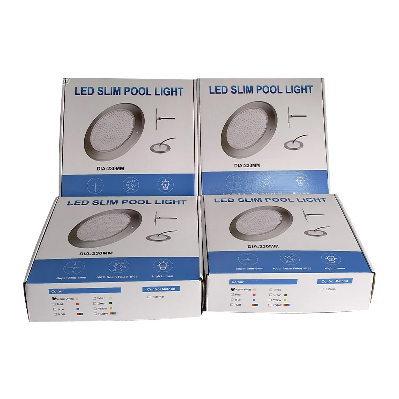 Ip68 Led Swimming Pool Light Epoxy Resin Filled Slim Pool Light Rgb Dc12v Ac12v Submersible ...