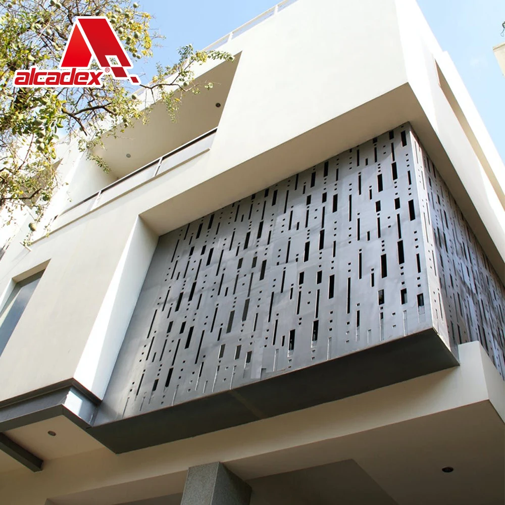 Popular Exterior & Interior Walls Cladding Perforated Sheet Special-shaped Aluminum Screen Panel ...