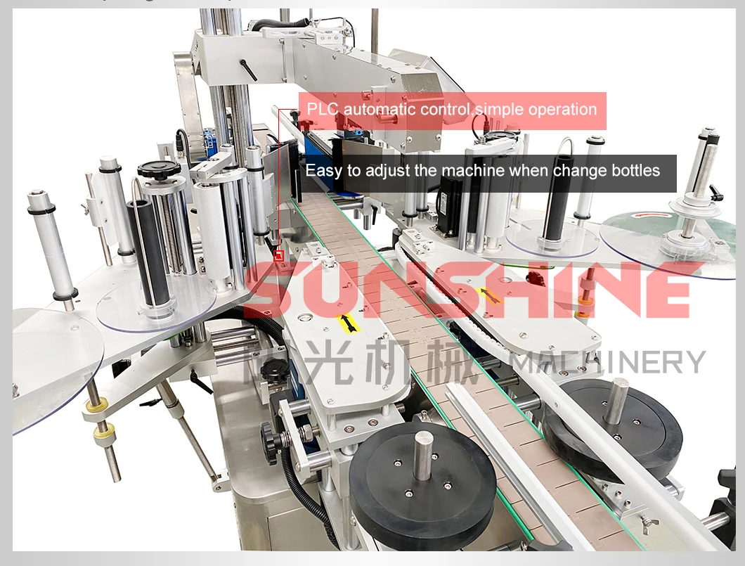 Automatic Adhesive Round Bottle Label Sticker Labeling Machine for ...