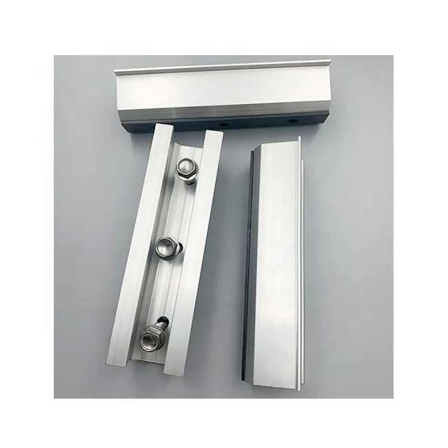 Mini Rail Solar Mounting Standard Aluminium Rail Solar Mini Rail With ...