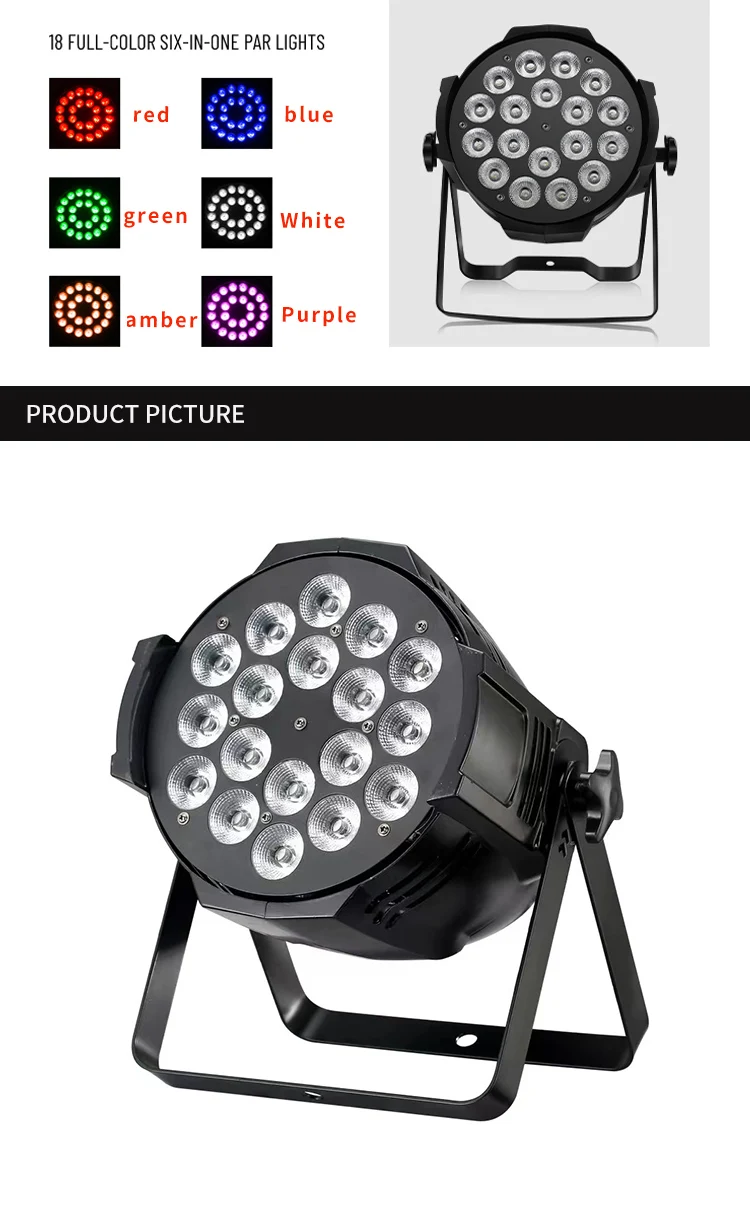 2023 Factory Wholesale Led Stage Lighting 18pcs 12w Dmx512 Stage Rgbw ...