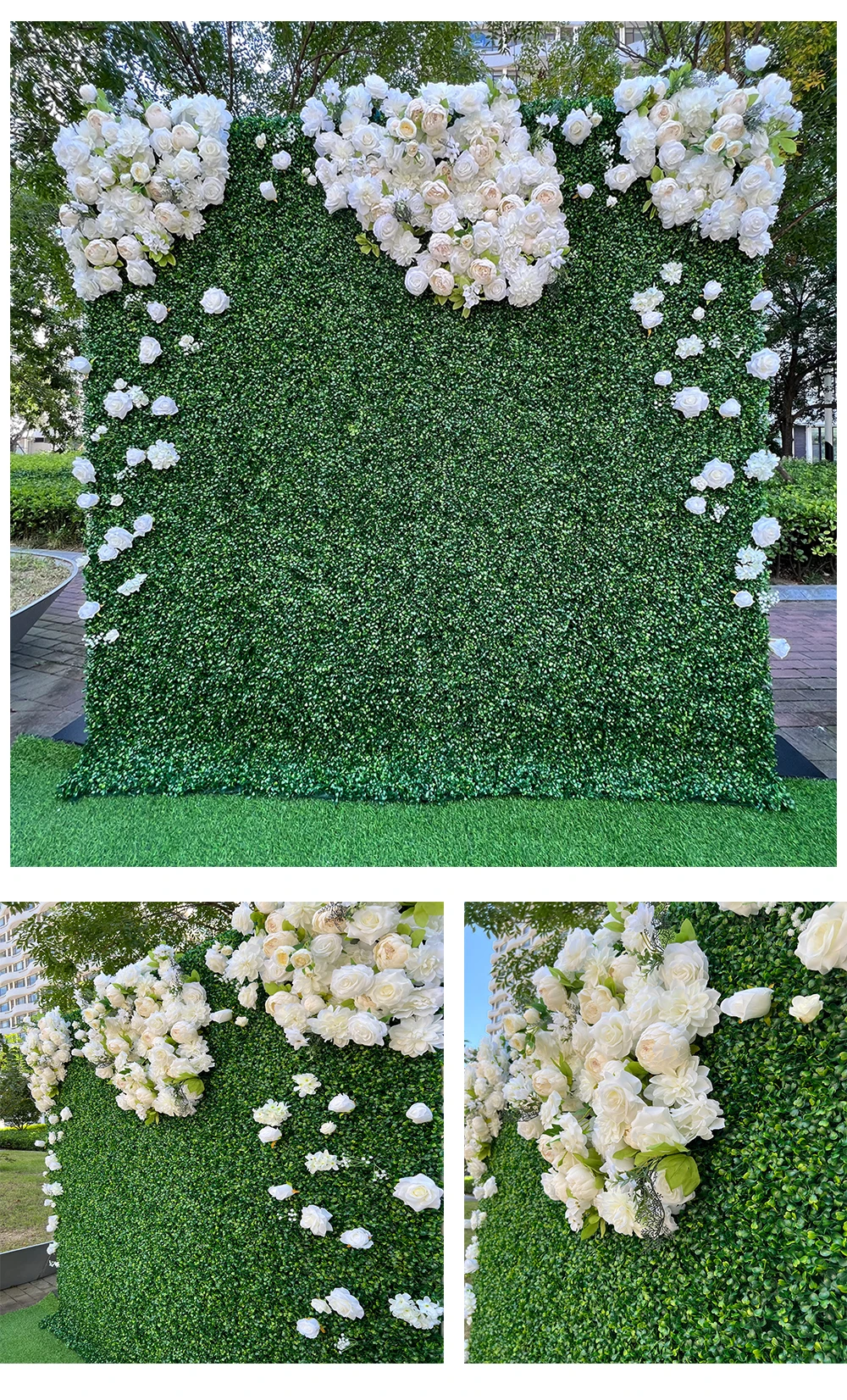 8ftx8ft Roll up Grass Wall Decor - Lifelike & Eco-friendly