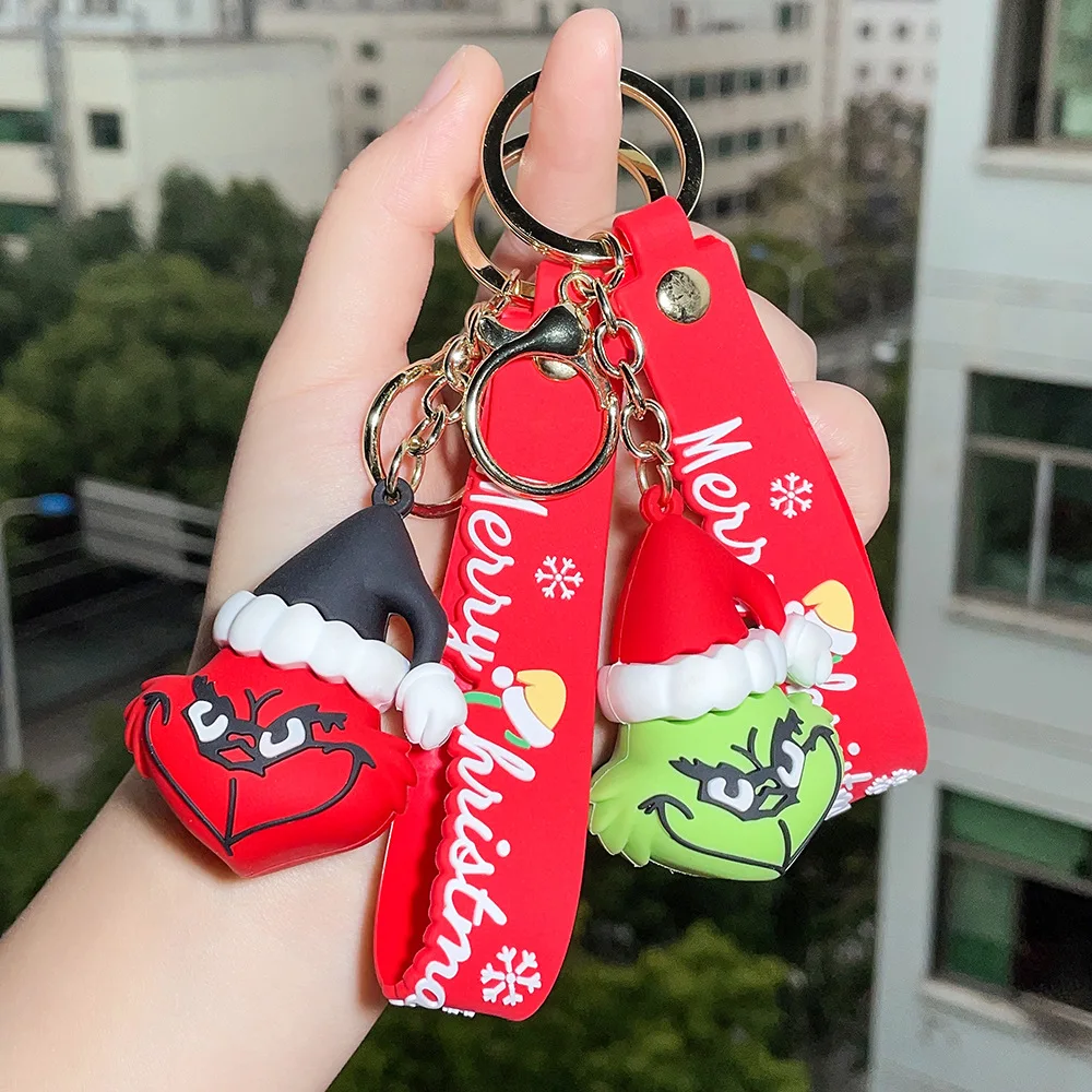 Wholesale Lovely Cartoon Grinch Accessory 3d Doll Tassel Pendant ...