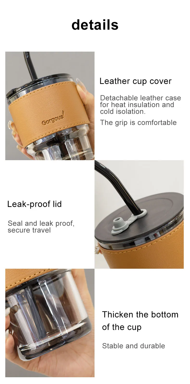 Custom 420ml/450ml Clear Coffee Mugs - Sustainable & Cute