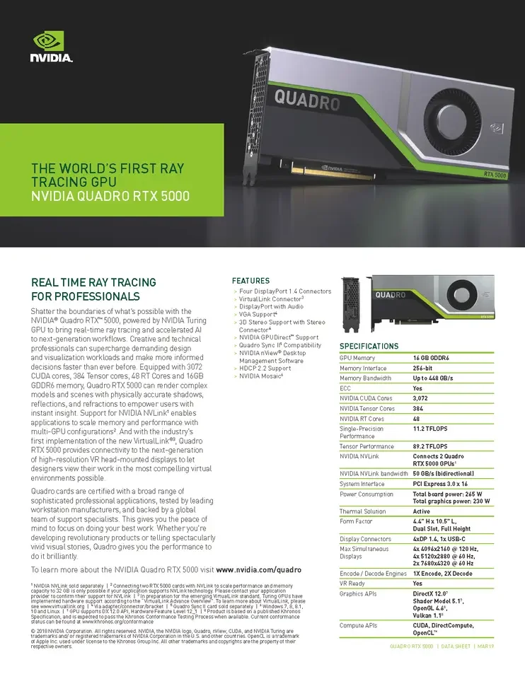 NVIDIA RTX A5000 16GB - Ultimate Graphics Card for Gaming