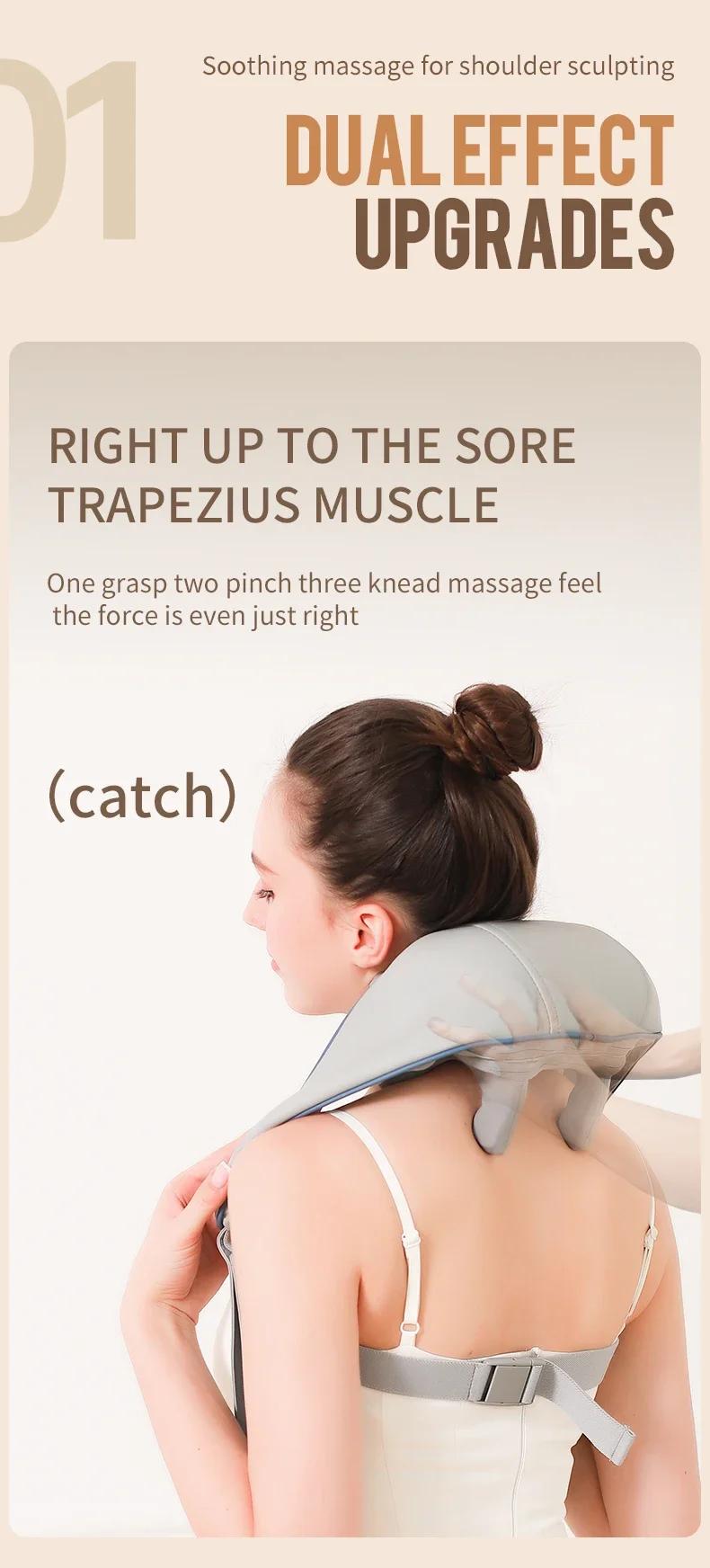 Wireless Shiatsu Back and Neck Massage Device Body Application ...