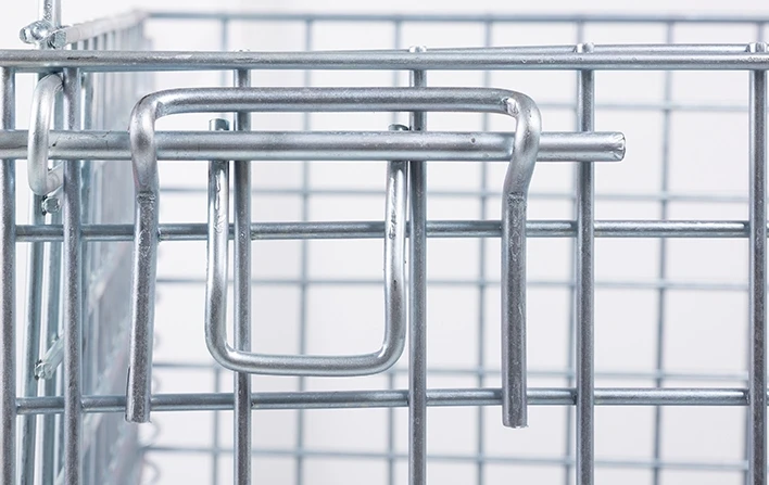 Container Mesh Warehouse Lockable Wire Mesh Storage Container Box Metal ...