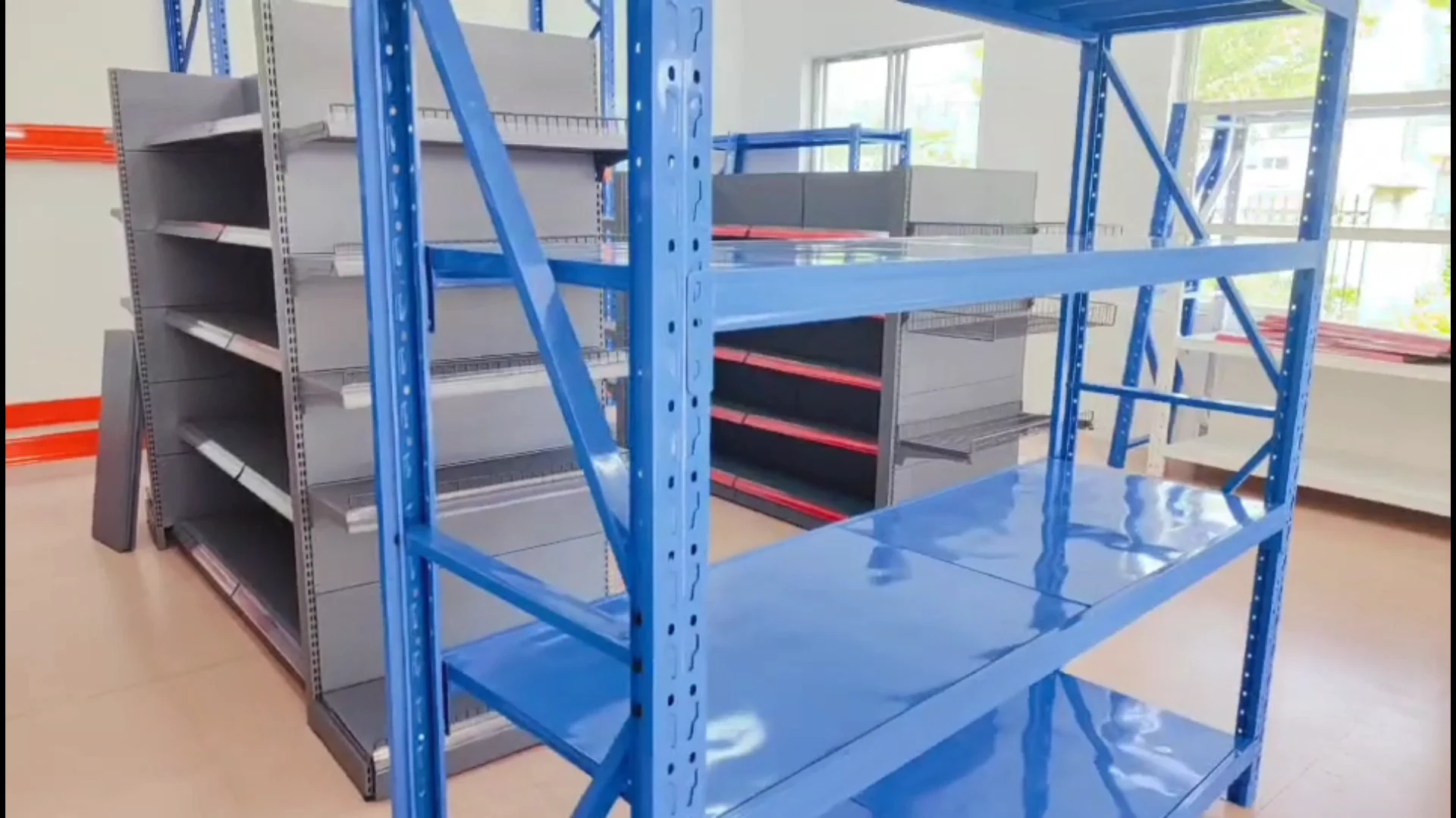 Warehouse Heavy Duty Sheet Metal Stacking Pallet Rack Beams Storage ...