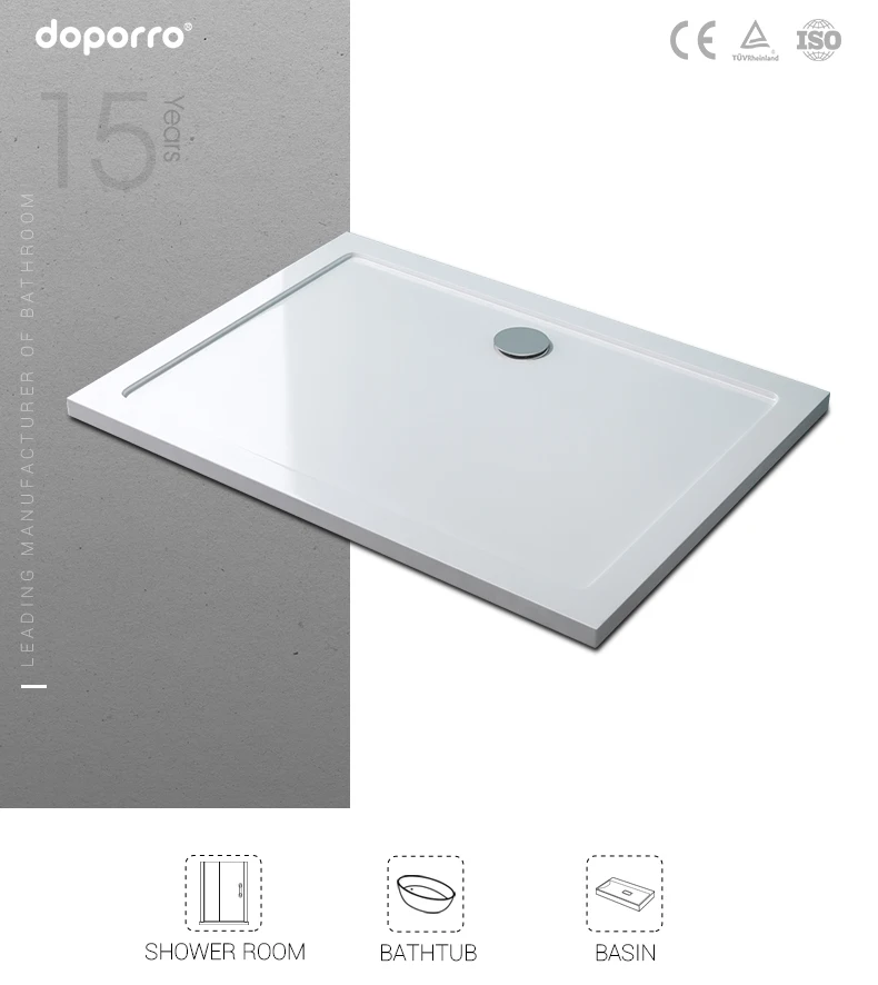 Durable Shower Base - Modern Acrylic Tray from Doporro