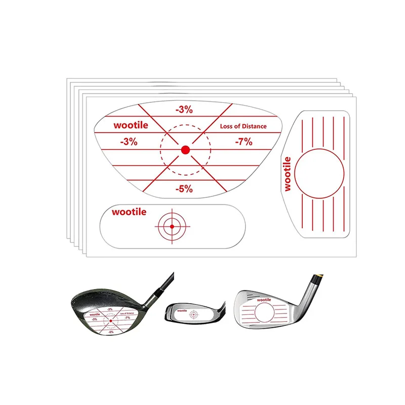Golf Club Impact Tape Labels Stickers For Driver Woods Irons Putters ...