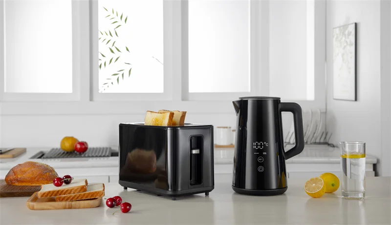 New 2 Slice Bun Bread Smart Toaster with Touch Screen LED Display