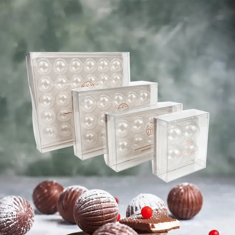 Wholesale Custom Logo Pvc Plastic Transparent 15 Truffle Chocolate Box ...