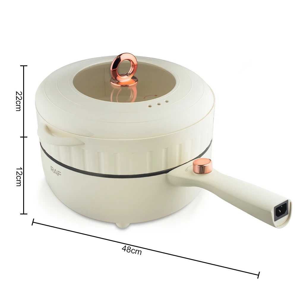 RAF 2024 New Store Hot Cooker 1500W Long Handle 5L+7L Rapid Steam ...