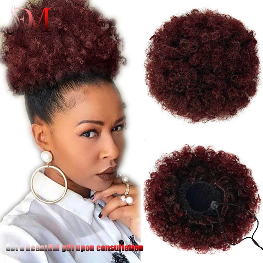 Innovative Design Synthetic Hair Puff 8Inch Afro Drawstring Ponytail ...
