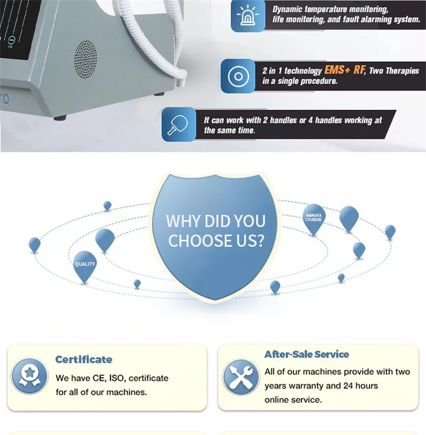 4 Rf Handles Bodysculpt Electromagnetic Muscle Stimulation Body ...