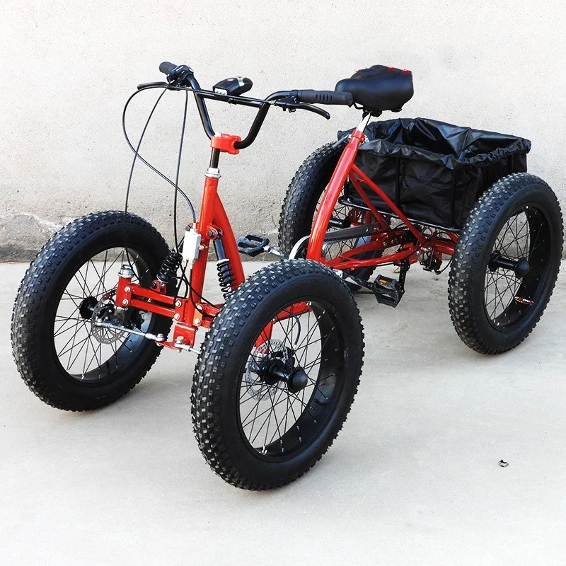 Fat Tire Quad Bike - off-Road Snow Four-Wheeler Bike