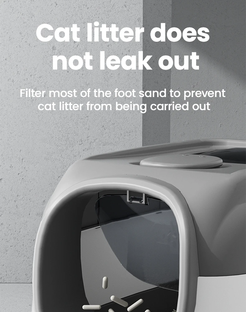 Extra Large Premium Anti-Splash Cat Litter Box Fully Enclosed Odor ...