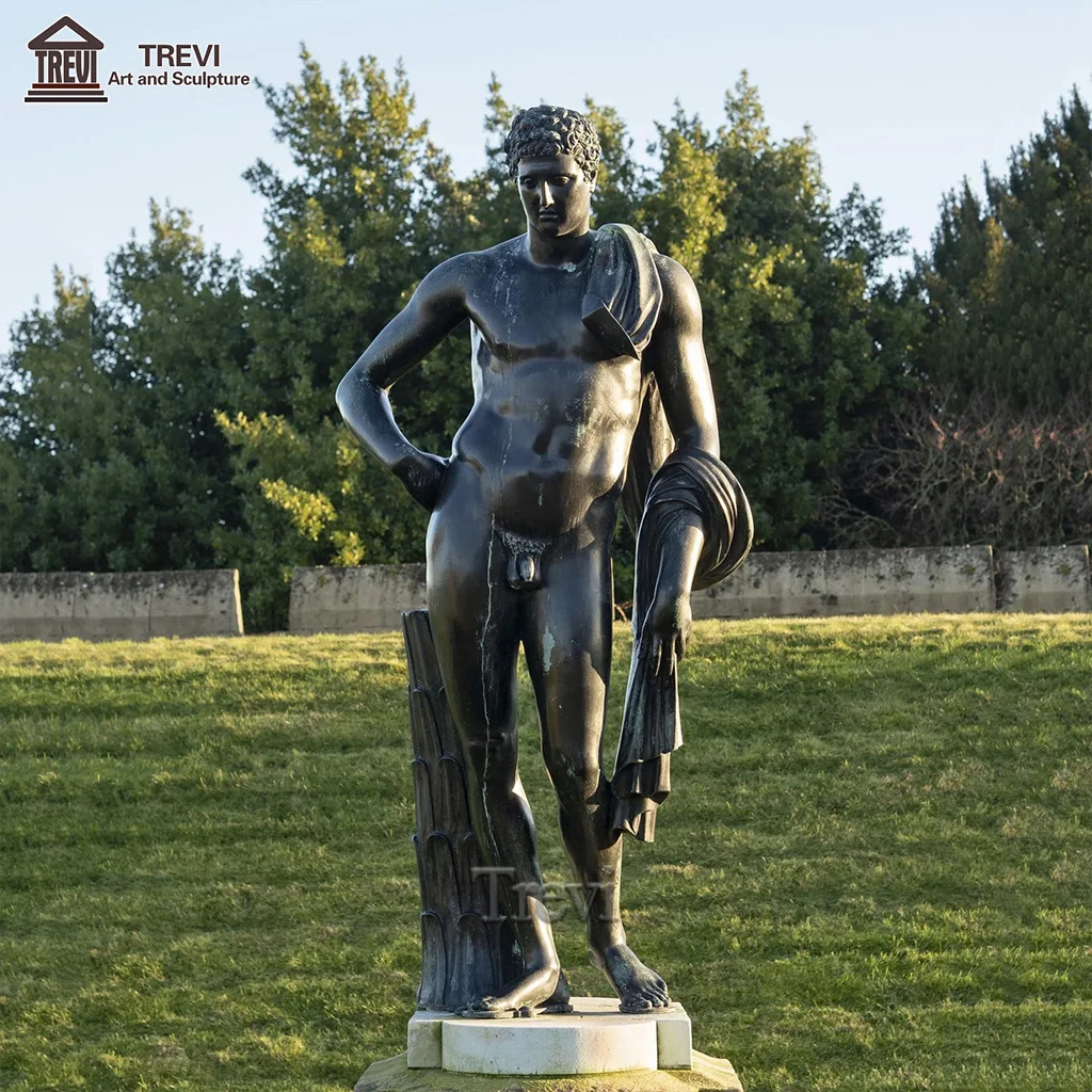 Manufacturer Custom Life Size Nude Male Statue Bronze Greek Man Sculpture