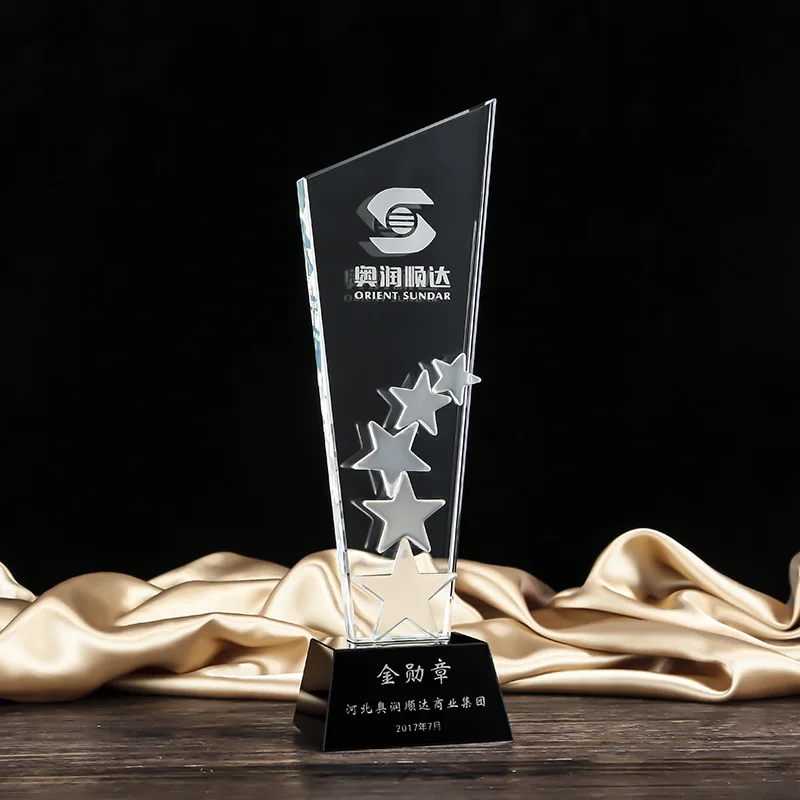 Trophy Making Machines - Stars Crystal Trophy Lombardi