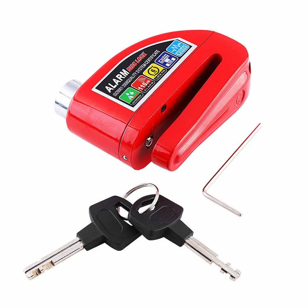 Superbsail Motorcycle Scooter Disc Brake Lock Alarm Anti-theft Wheel ...