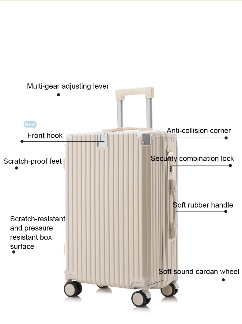 China Factory Multi-function Trolley Case Front Hook And Cup Holder ...