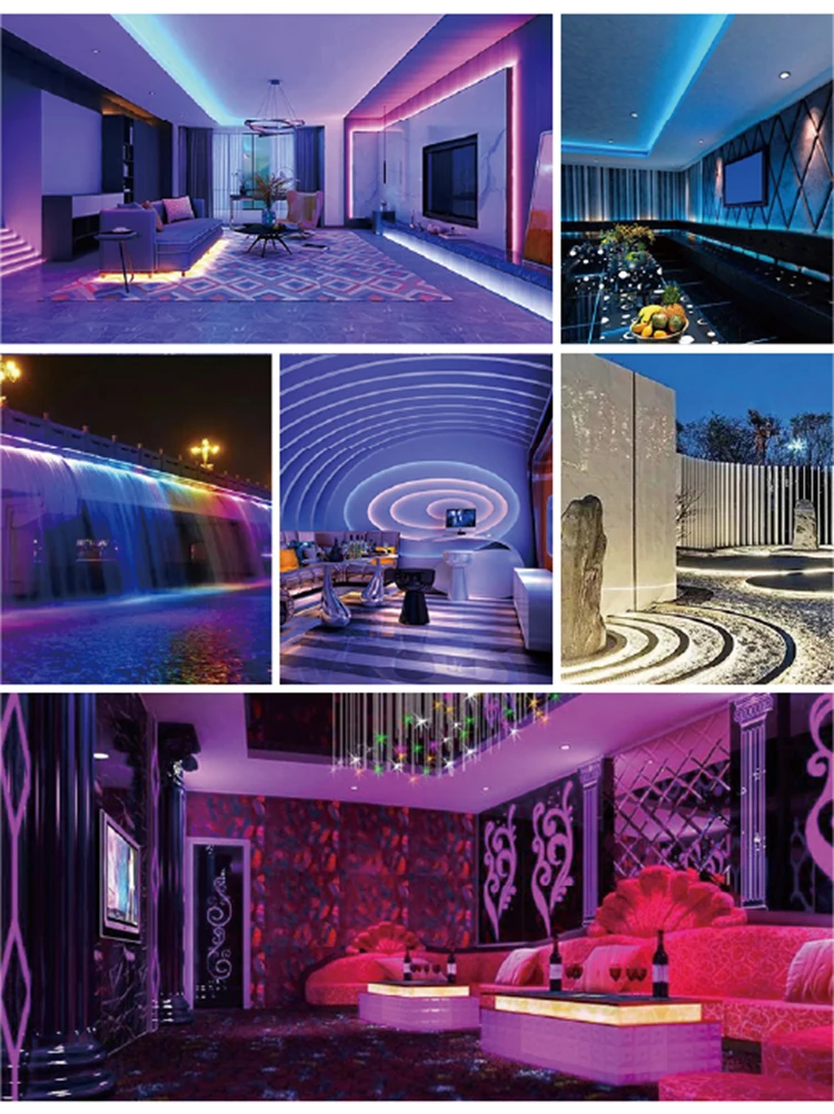 SMD/Cob Led Strip Lights 5MM 8MM 10MM 12V 24V 2Pin Connecting ...