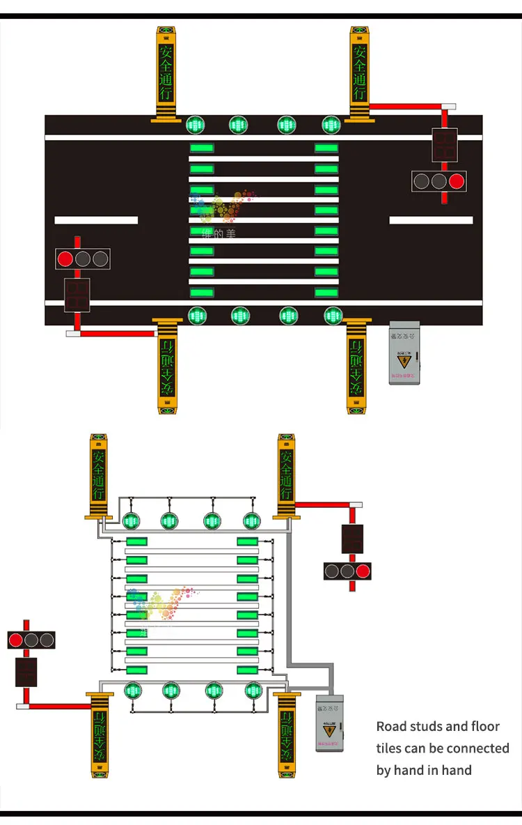 Traffic Light Pole Synchronized With Signal Lights. Modern Traffic ...