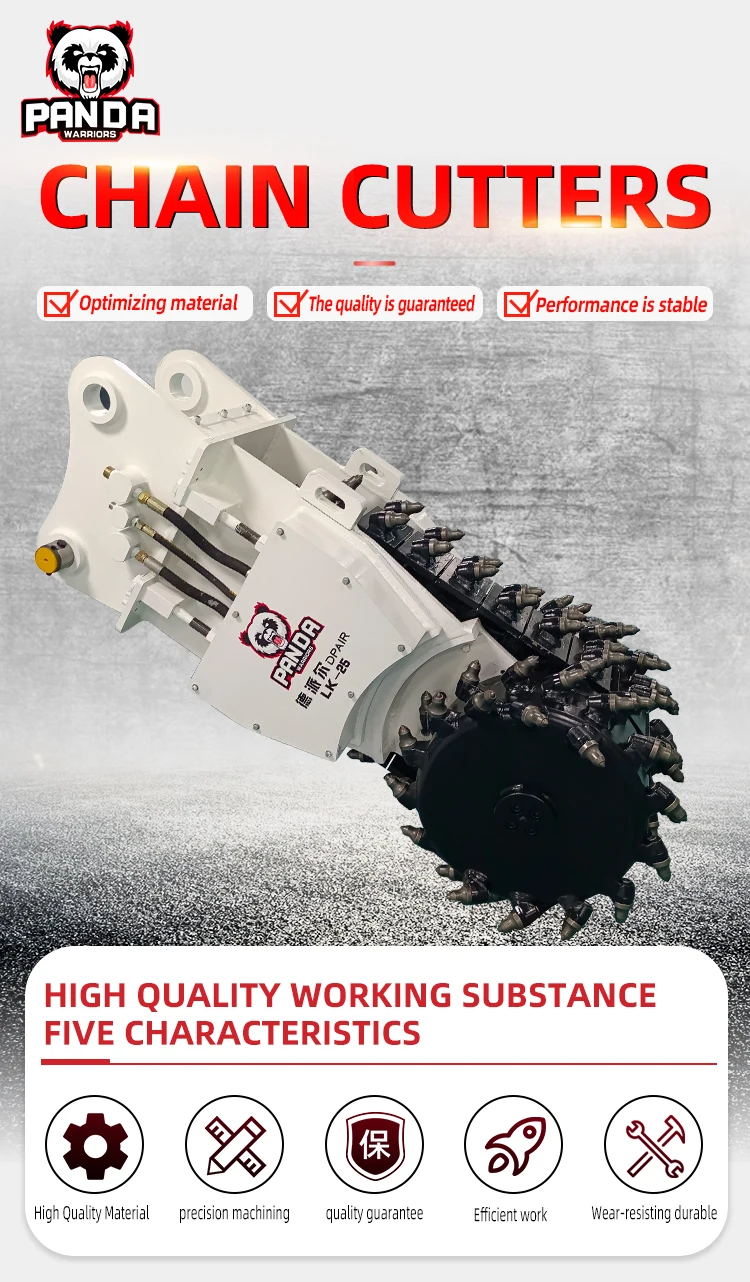 Digging Deep Narrow Trenchers - Excavator Chain Cutter