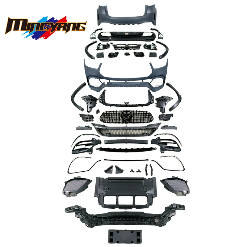 New Arrival Gle Car Bumper Front Lip Rear Diffuser Body Kit For Benz ...