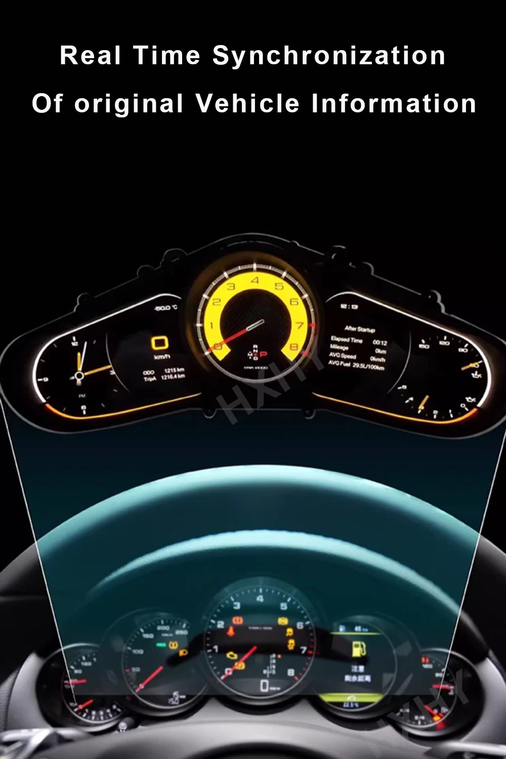 HXHY Car Digital Cluster Instrument for Porsche 2010-2017