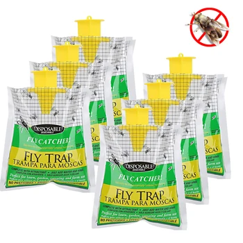 Outdoor Hanging Fly Trap Disposable Fly Trap Bag Non-toxic Fly Catcher ...